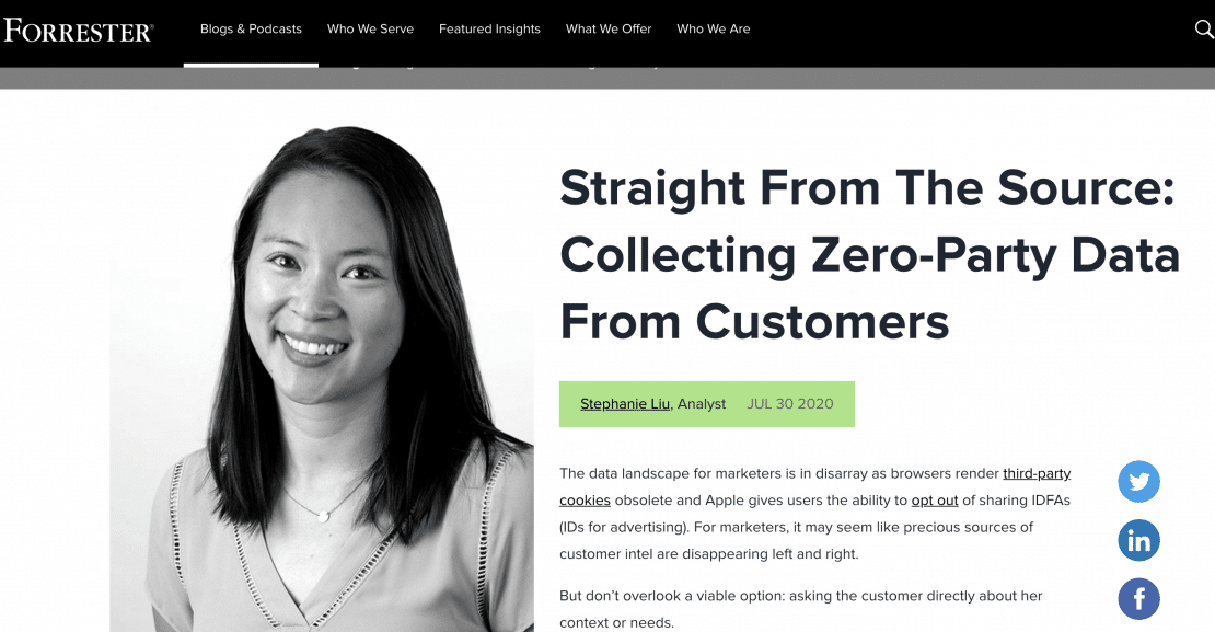 Zero Party Data: Ultimate guide + 5 ideas to collect them